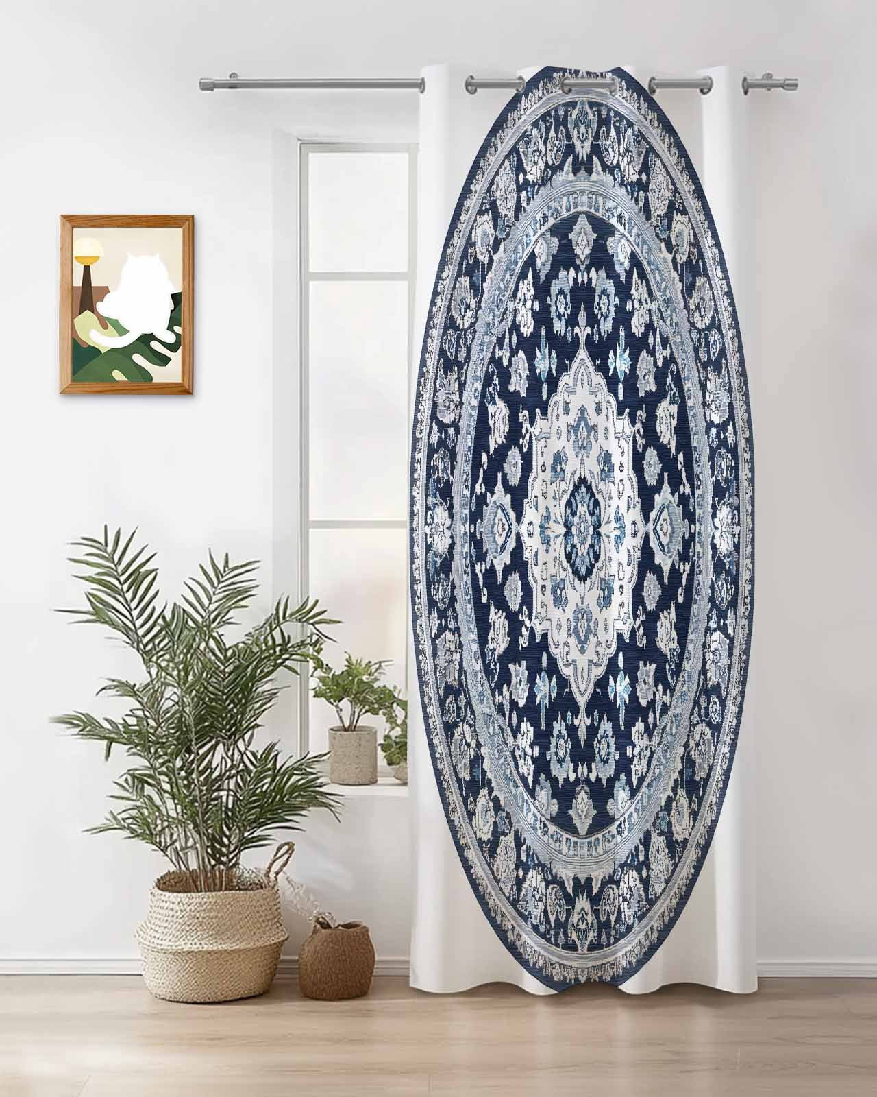 Bohemian Circular Thermal Insulated Blackout Curtains for Bedroom 72 ...