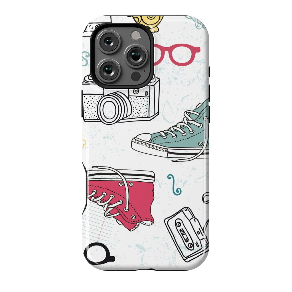 Bohemian Color Abstract Modern Phone Case for iPhone 11 12 13 14 15 16 ...