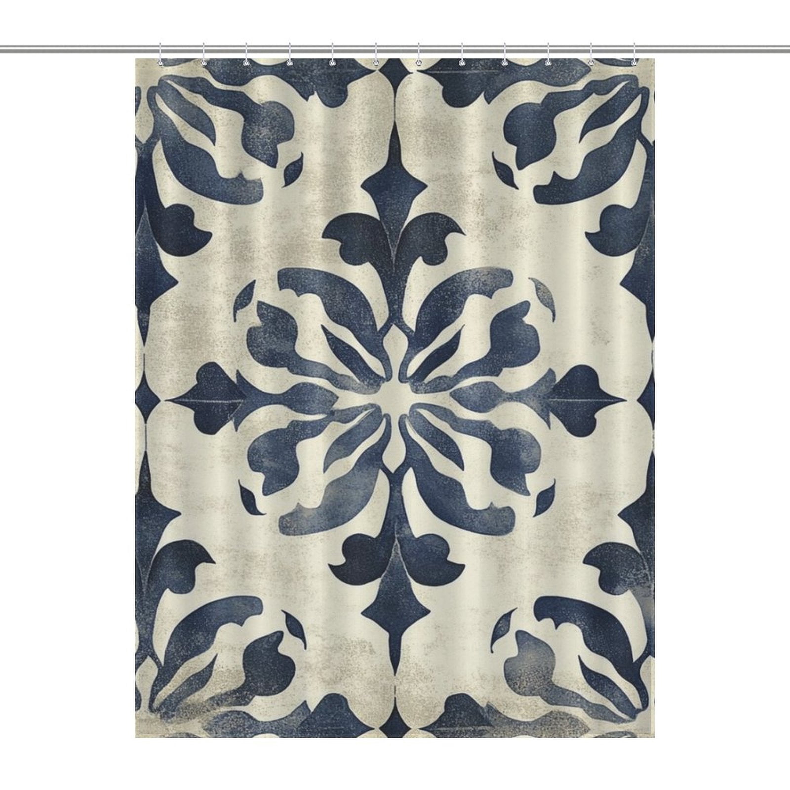 Bohemian Color Cloth Fabric Bathroom Decor Set with Hooks - Walmart.com