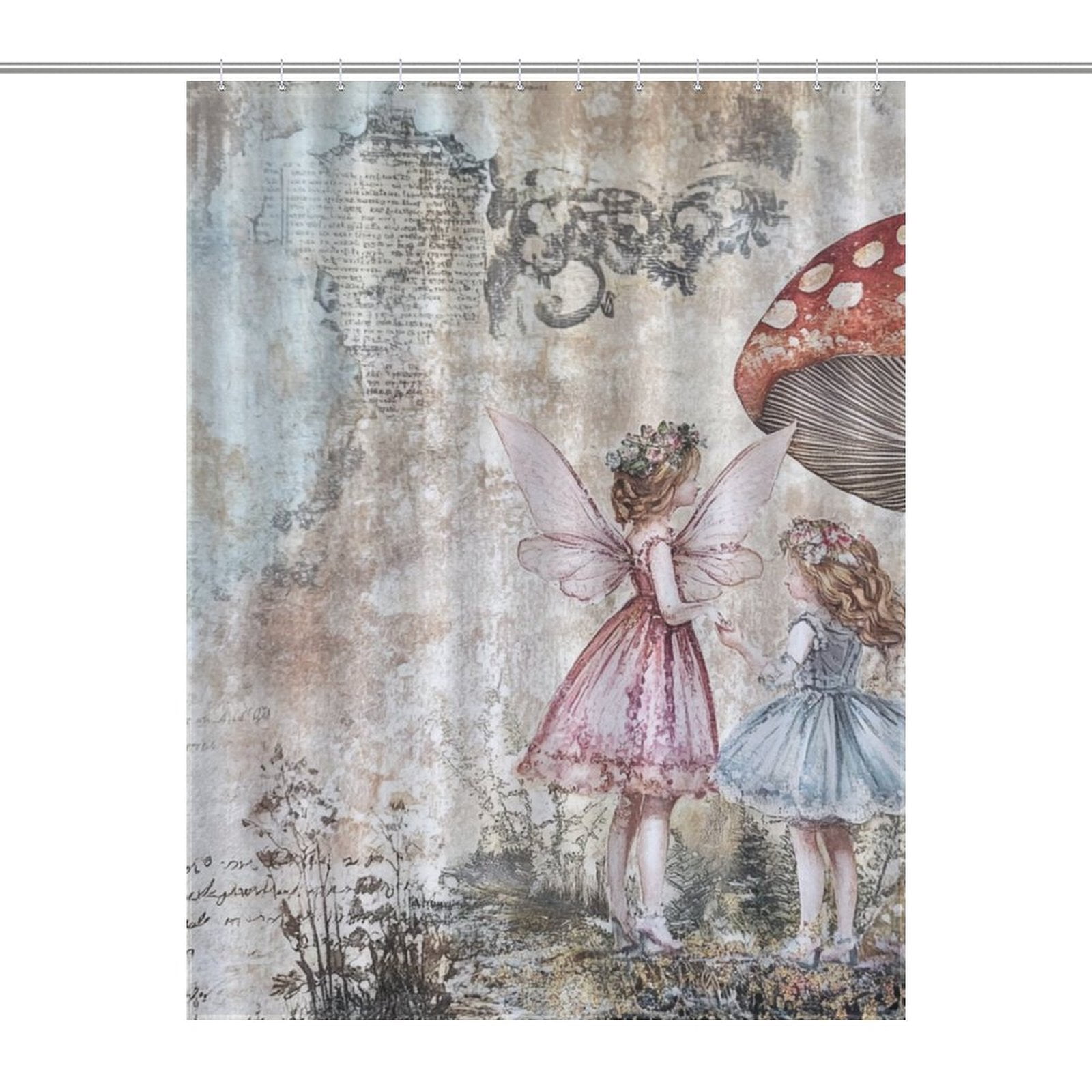 Bohemian Color Cloth Fabric Bathroom Decor Set with Hooks - Walmart.com