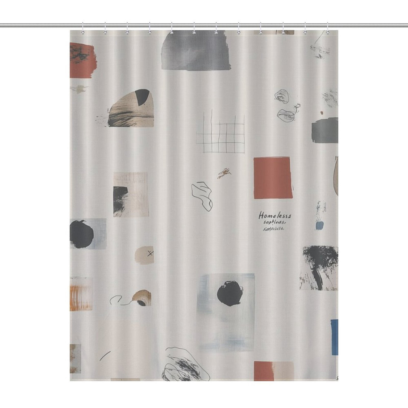 Bohemian Color Cloth Fabric Bathroom Decor Set with Hooks - Walmart.com
