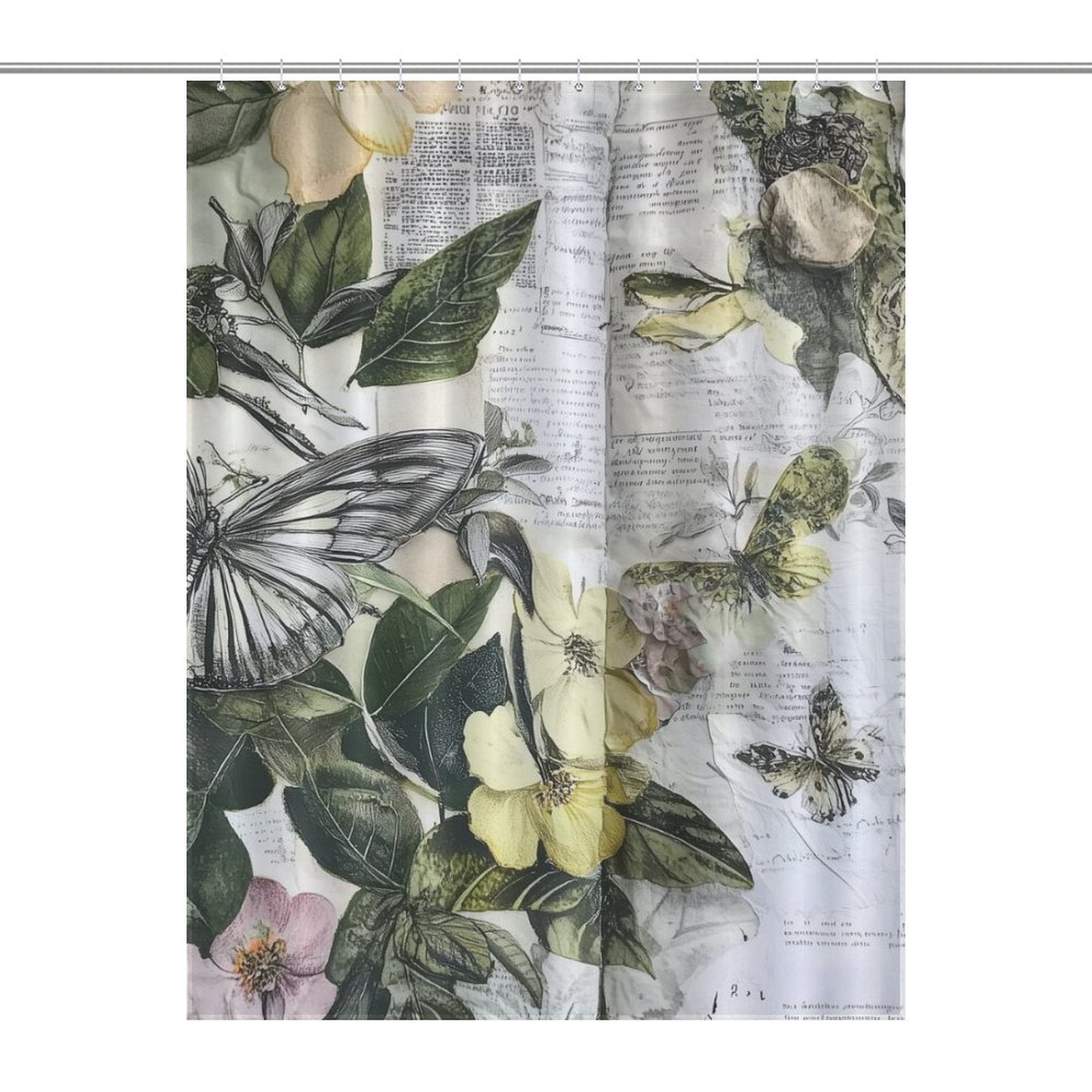 Bohemian Color Cloth Fabric Bathroom Decor Set with Hooks - Walmart.com