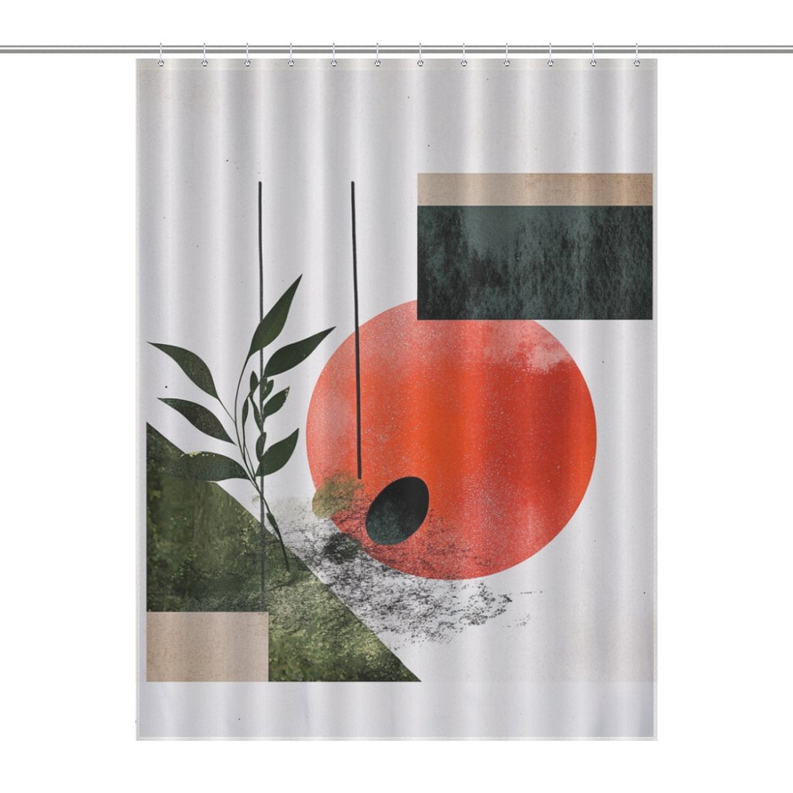 Bohemian Color Cloth Fabric Bathroom Decor Set with Hooks - Walmart.com