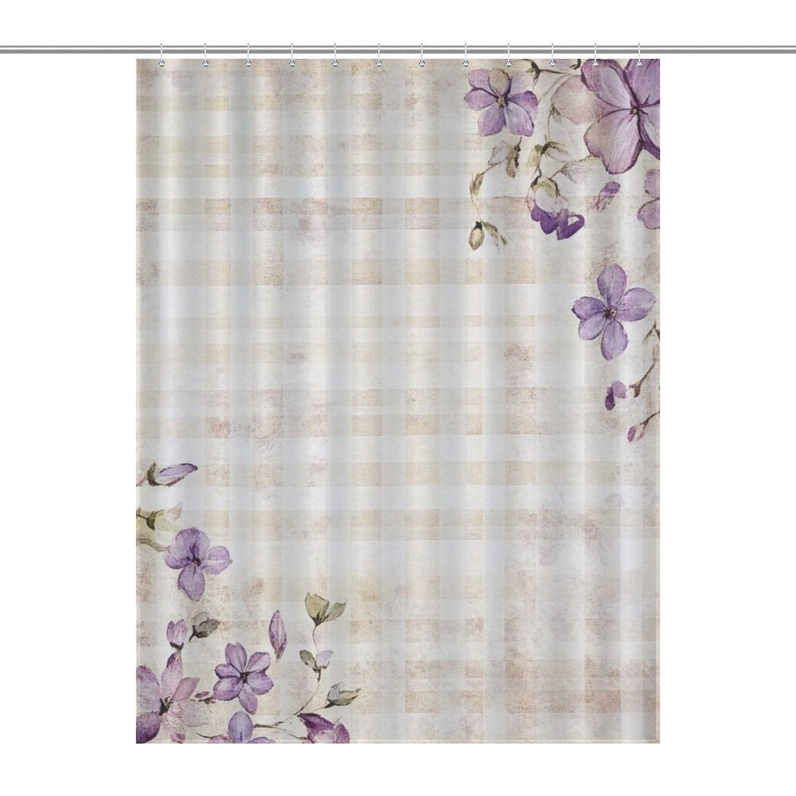 Bohemian Color Cloth Fabric Bathroom Decor Set with Hooks - Walmart.com