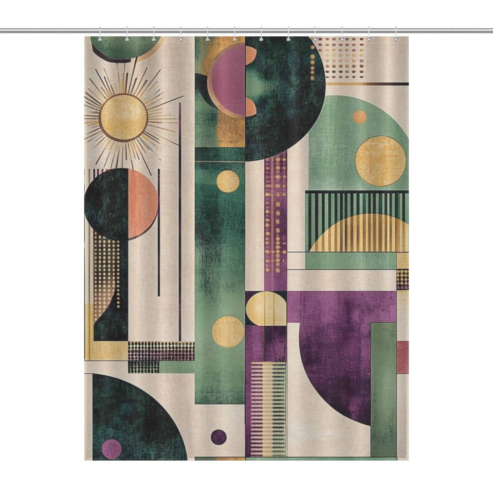 Bohemian Color Cloth Fabric Bathroom Decor Set with Hooks - Walmart.com