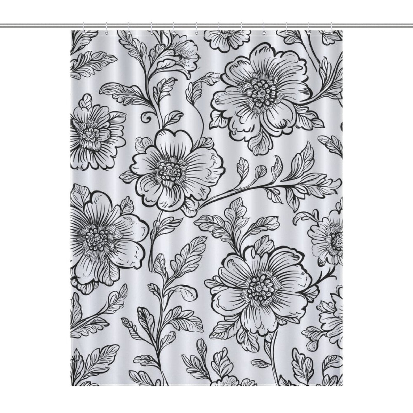 Bohemian Color Cloth Fabric Bathroom Decor Set with Hooks - Walmart.com