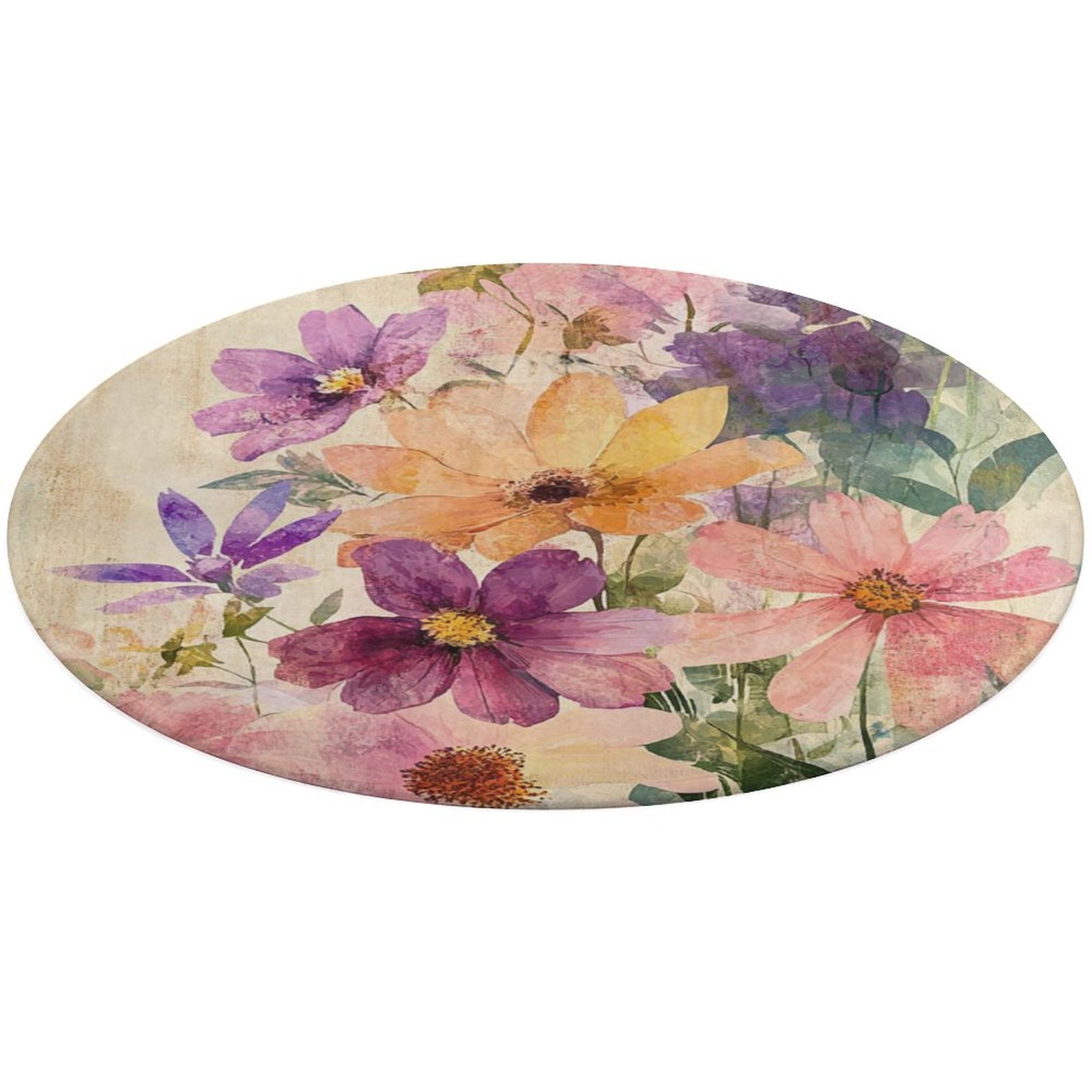 Bohemian Color Rugs Trea Rugs Not-Slip Round Rugs Area Carpets for ...