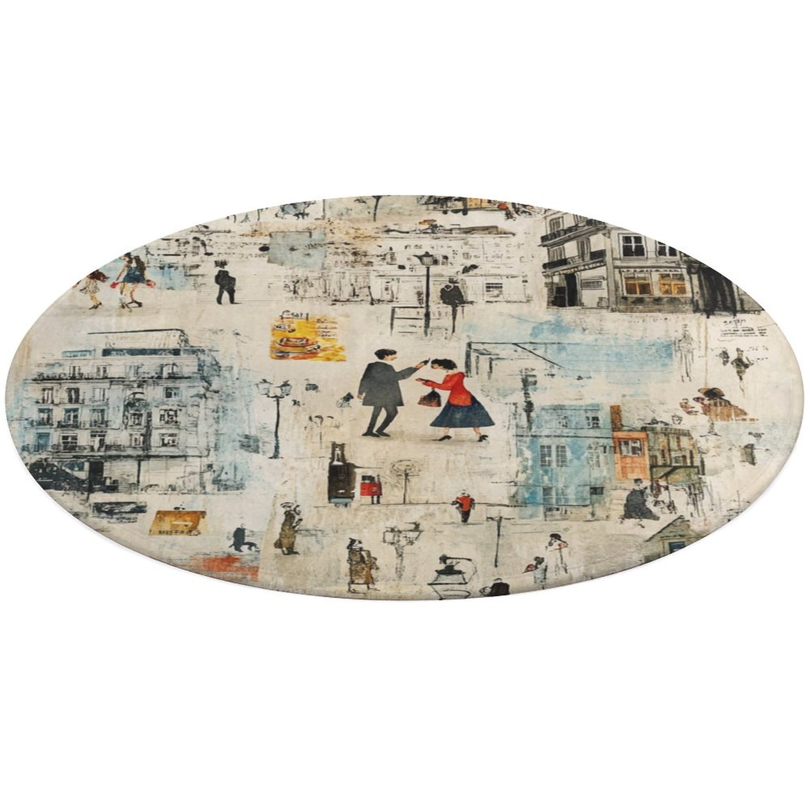Bohemian Color Rugs Trea Rugs Not-Slip Round Rugs Area Carpets for ...