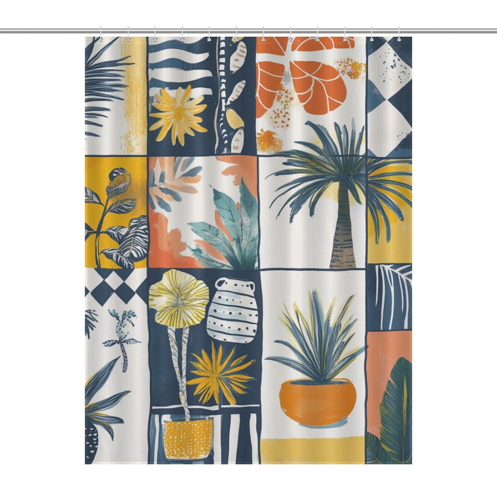Bohemian Color Shower Curtain , Enchanted Forest Scenic Bathroom Decor ...