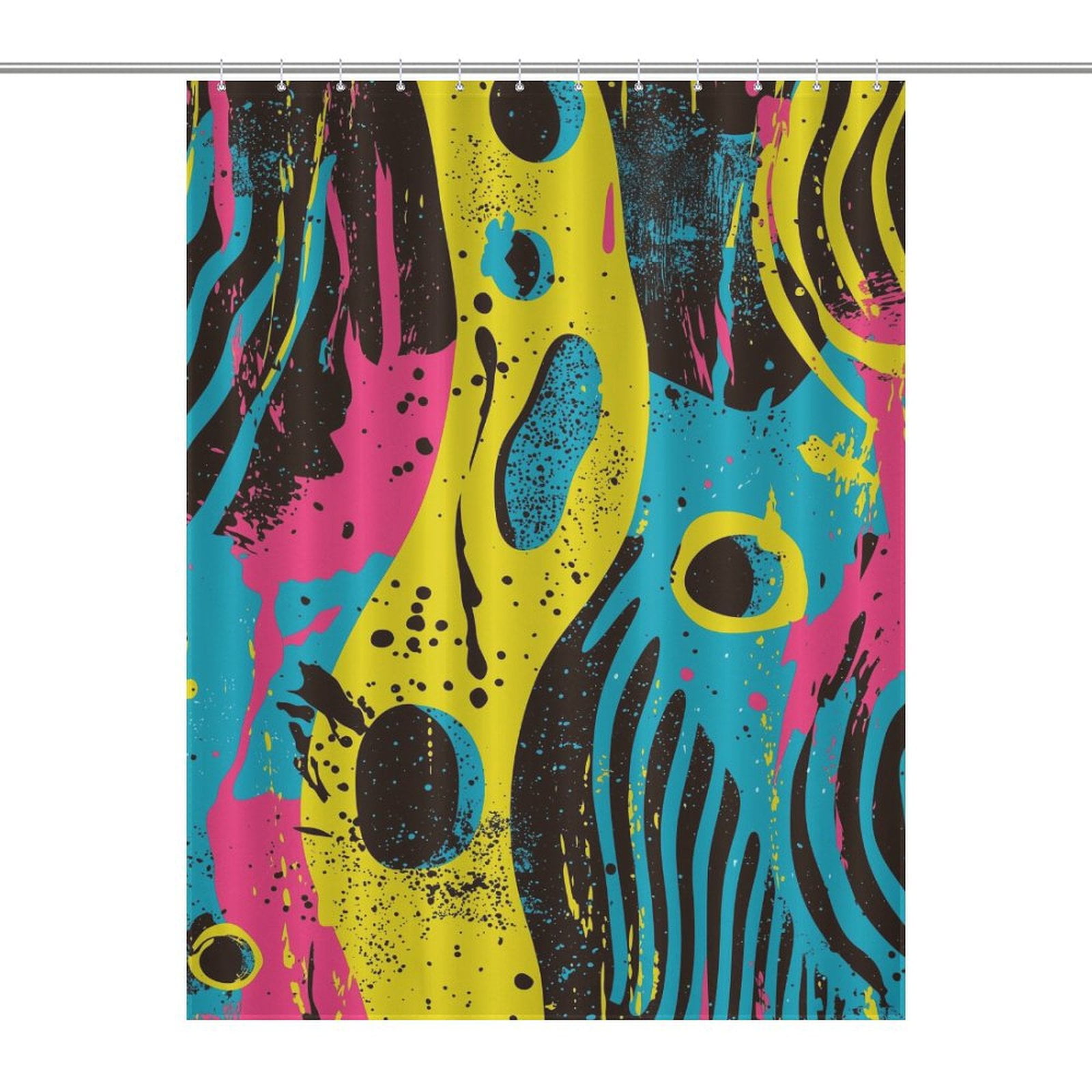 Bohemian Color Shower Curtains - Bath Shower Curtain Set with 12 Hooks ...