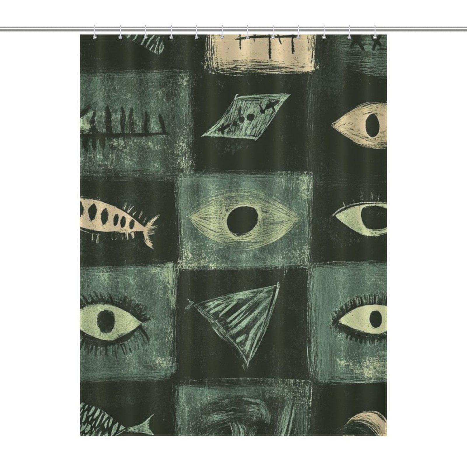 Bohemian Color Shower Curtains - Bath Shower Curtain Set with 12 Hooks ...