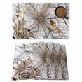 Bohemian Cotton Linen Placemats Set of 1, Traditional Ethic Texture ...