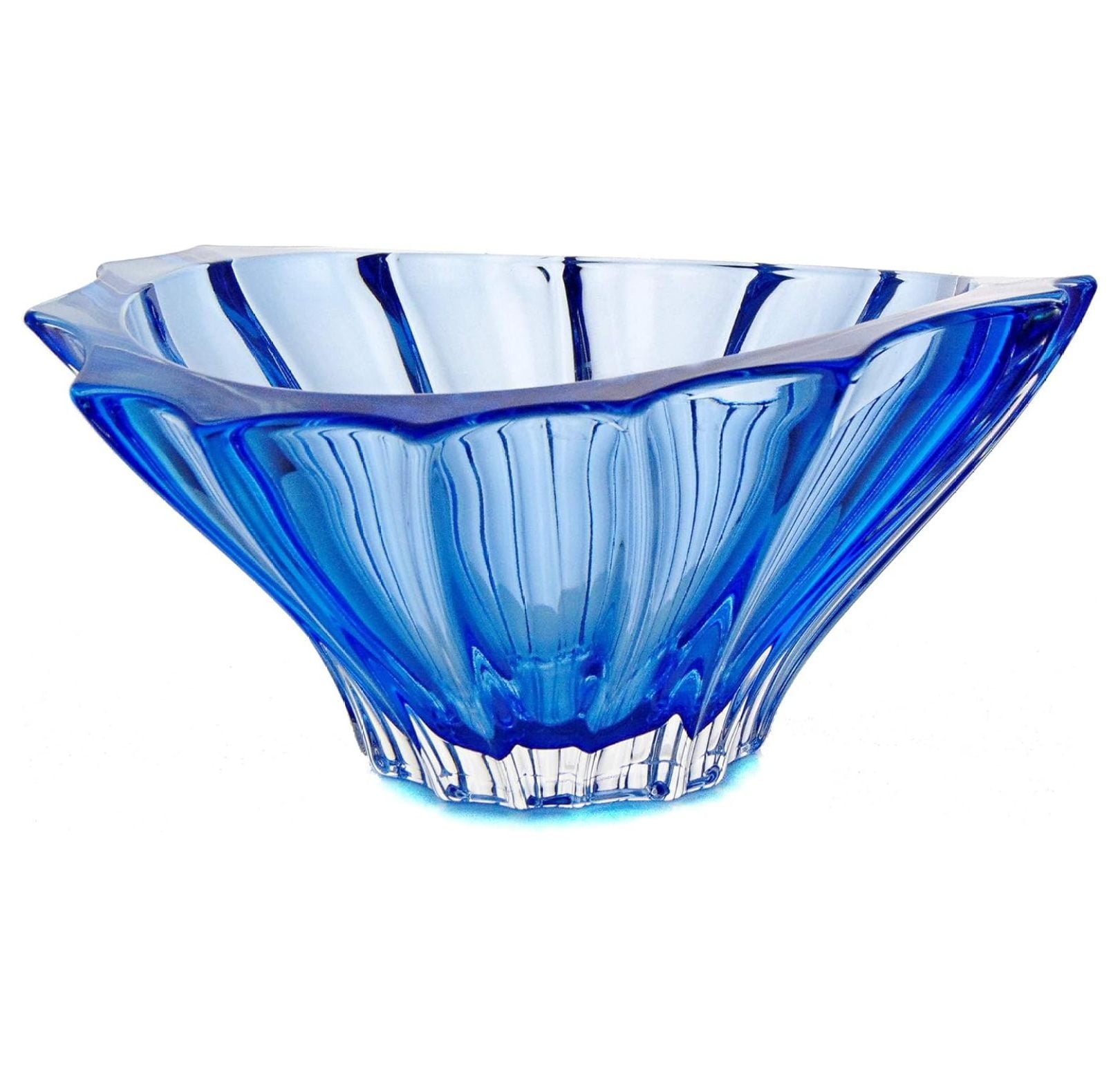 Bohemian Crystal AU52291, 8.8" Plantica Candy Bowl, Blue Bohemian Fruit ...