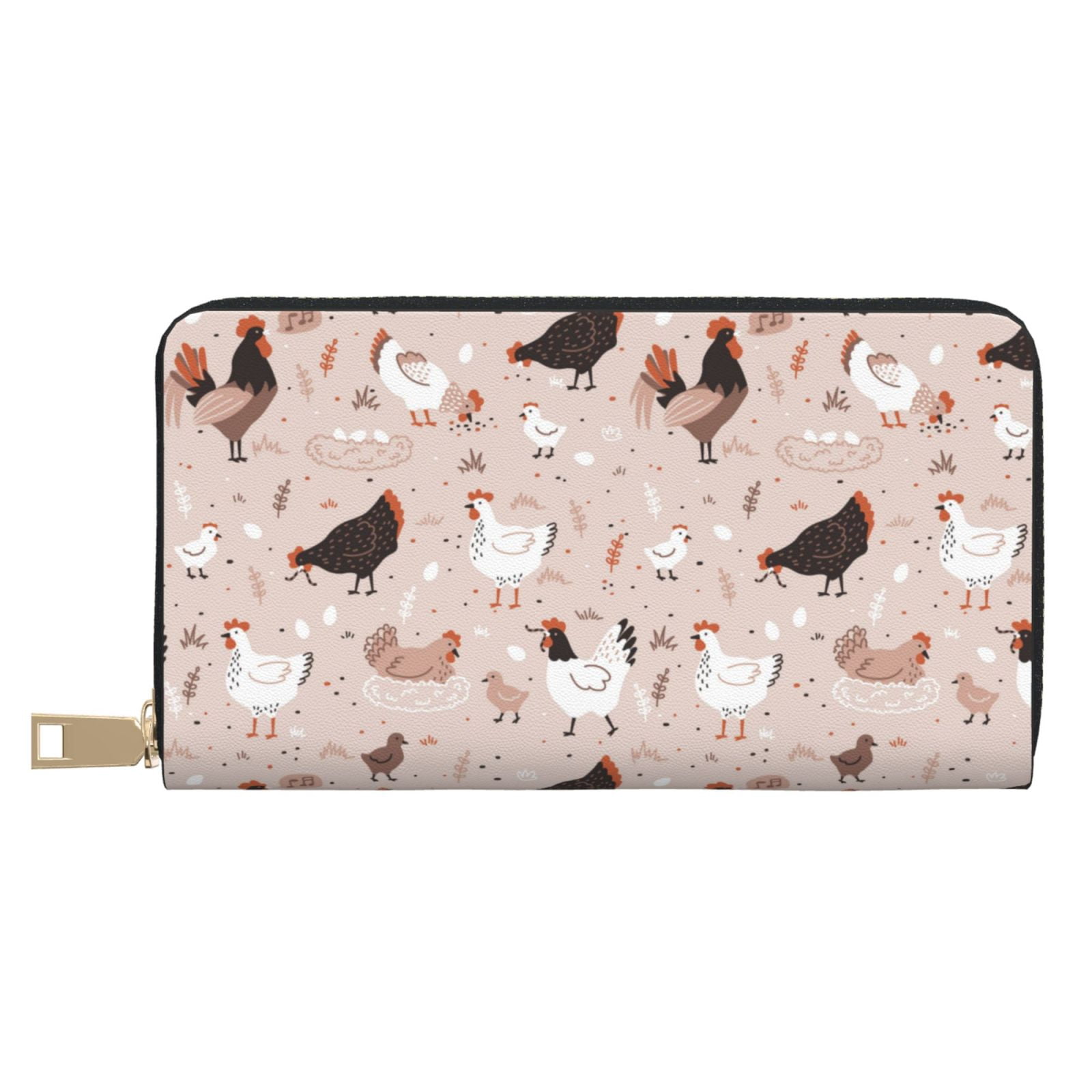 Bohemian Cute Chicken Egg Wallet Women, Leather Bifold Multi Card ...