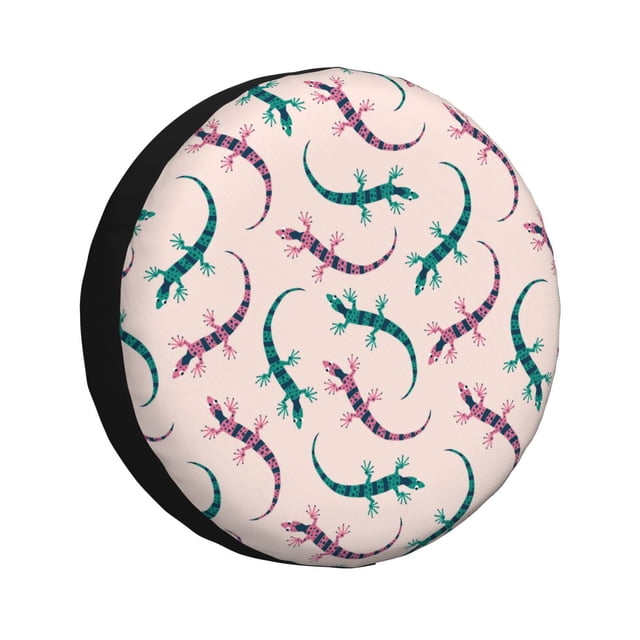 Bohemian Cute Lizard Gecko_A Spare Tire Cover for Trailer Camper RV ...