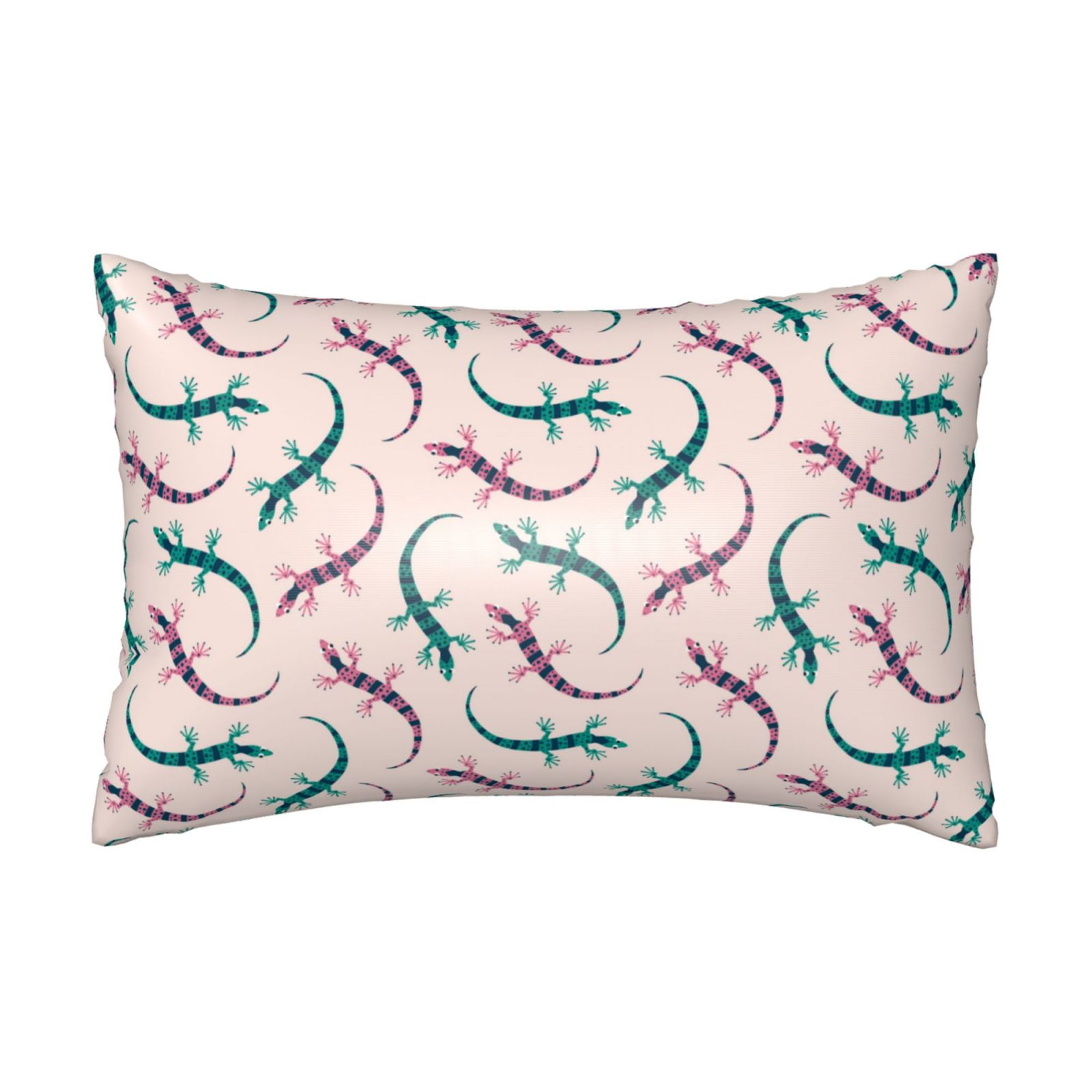 Bohemian Cute Lizard Gecko_A Satin Pillowcase with Zipper for Hair and ...