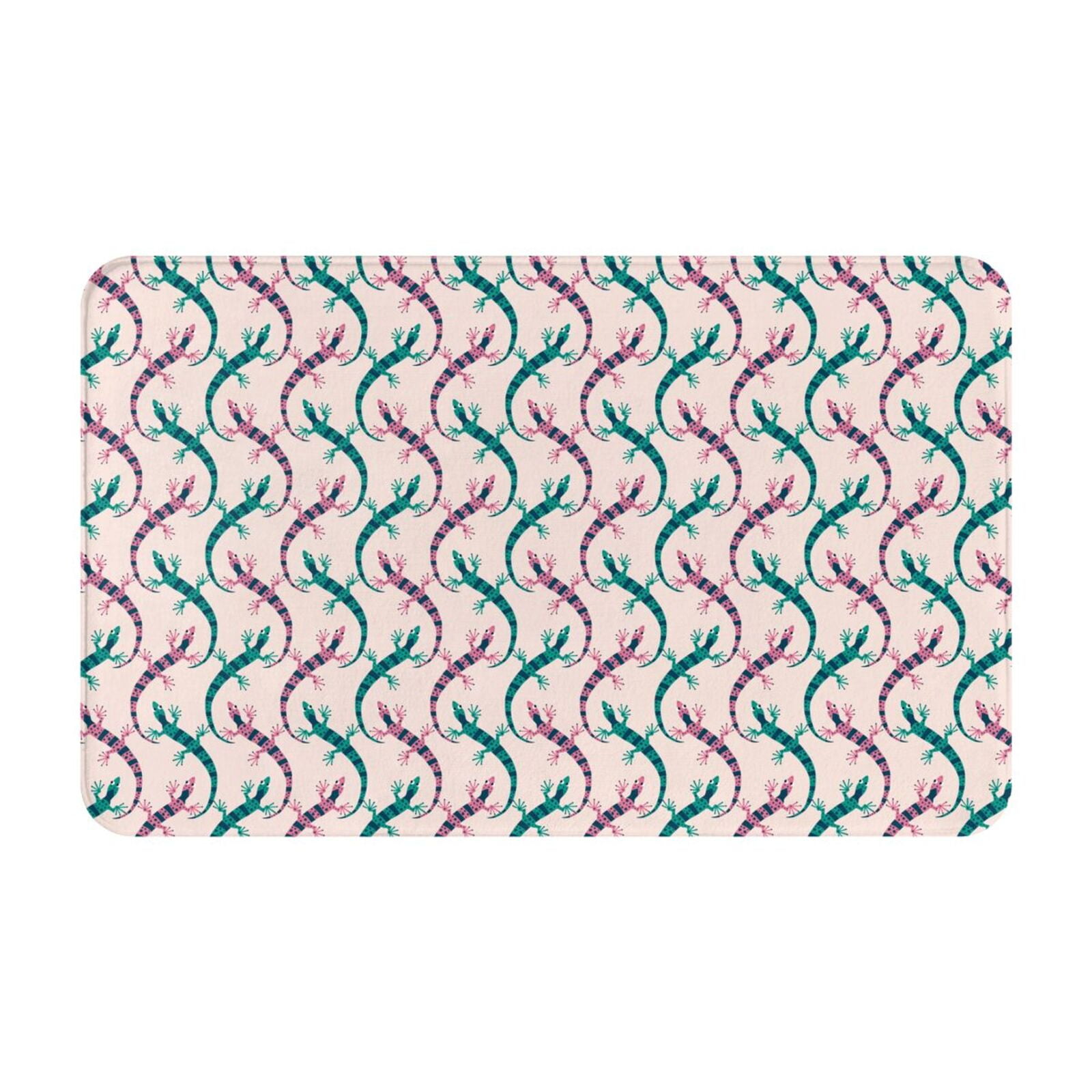 Bohemian Cute Lizard Gecko Front Door Mat, Indoor Mats for Bedroom ...