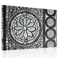 Bohemian Daisy Canvas Print Wall Art, Mosaic Flower Classic Traditional ...