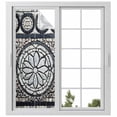 Bohemian Daisy Window Privacy Film, Mosaic Flower Classic Traditional ...