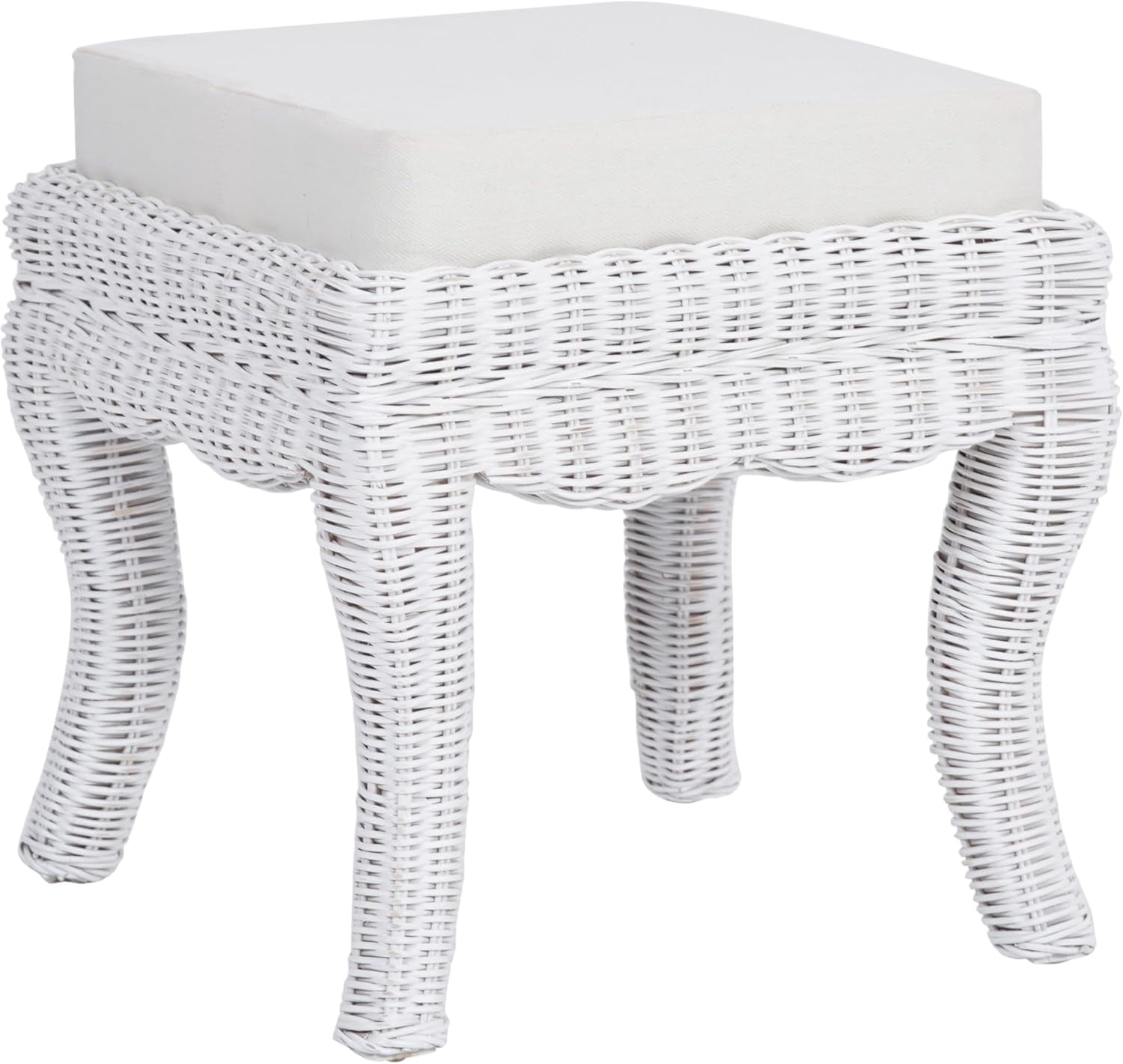 Bohemian Designer Woven Rattan/ Vanity Stool Cushion with Natural for ...