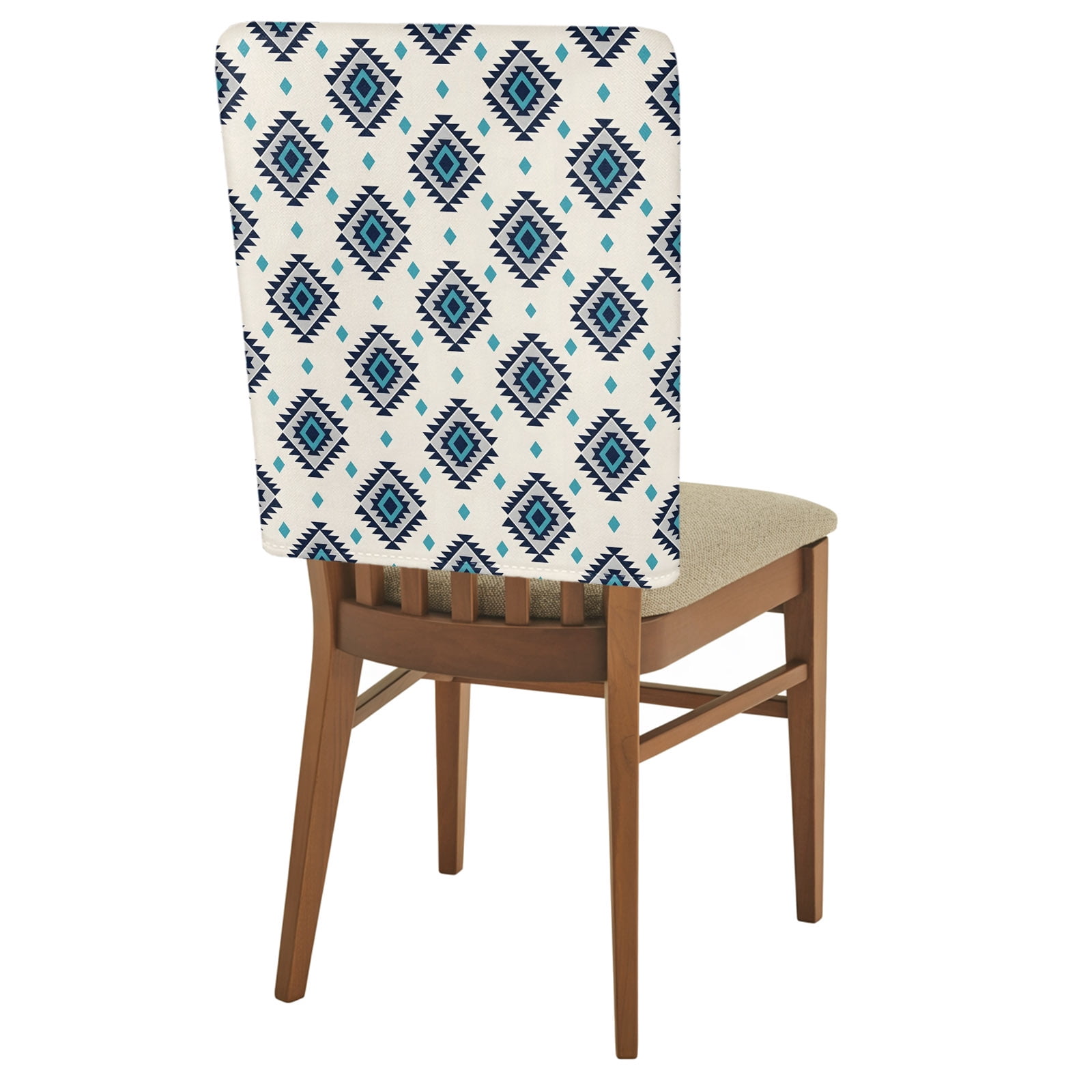 Bohemian Diamond Pattern Chair Back Covers Set of 6, Boho Tribal ...