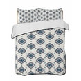 Bohemian Diamond Pattern Quilts Bedding Set Queen Size Boho Tribal ...