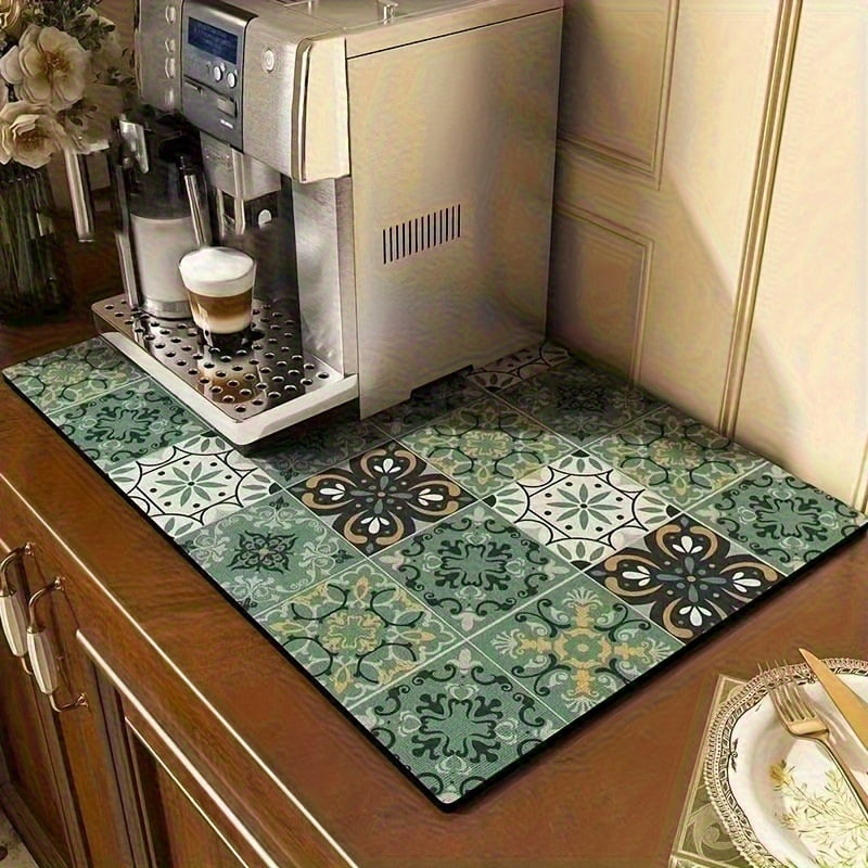 Bohemian Diatom Mud Coffee Machine Absorbent Mat - 40x60cm Kitchen ...
