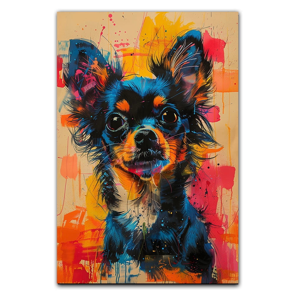 Bohemian Dog Wall Art Bohemian Picture Poster Print Funny Colorful ...