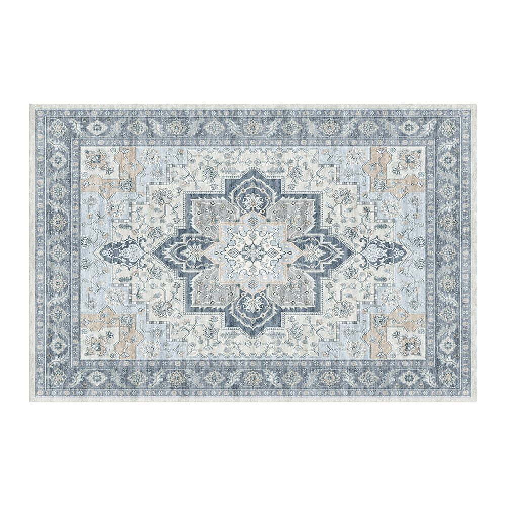 Bohemian Doormat 36x60 - Vintage Watercolor Rug Non-Slip, Washable ...