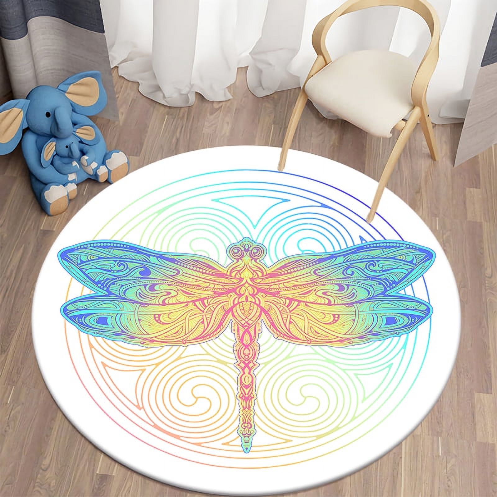 Bohemian Dragonfly Carpet for Living Room Rugs Children Bedroom Floor ...