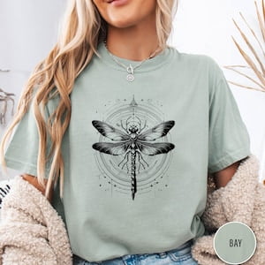 Bohemian Dragonfly T-Shirt: Comfort Colors Tee, Nature Lover Gift ...