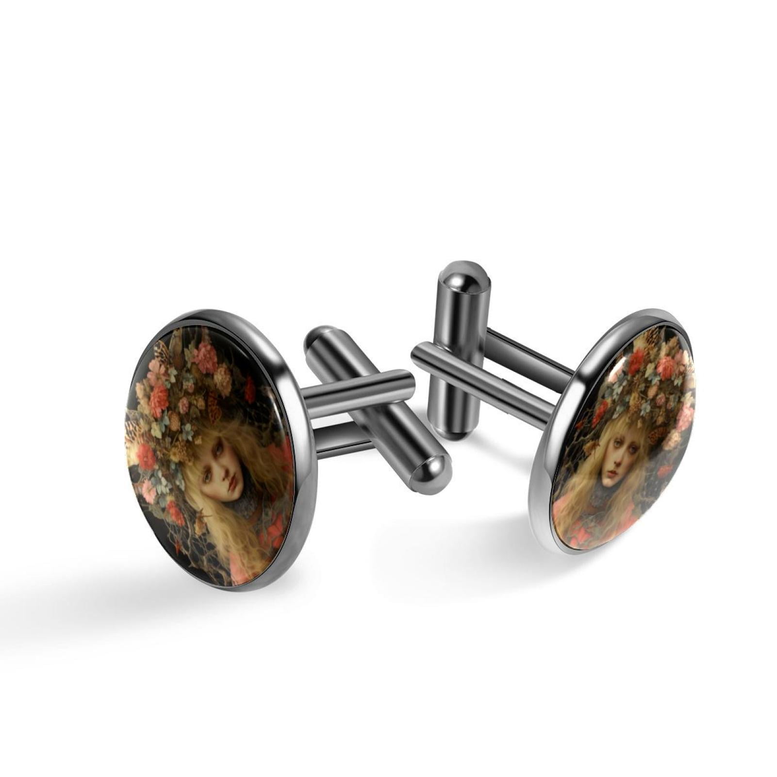 Bohemian Elegant Cufflink Set for Formal Attire, Made of Stainless Steel, Ideal for Weddings and ...