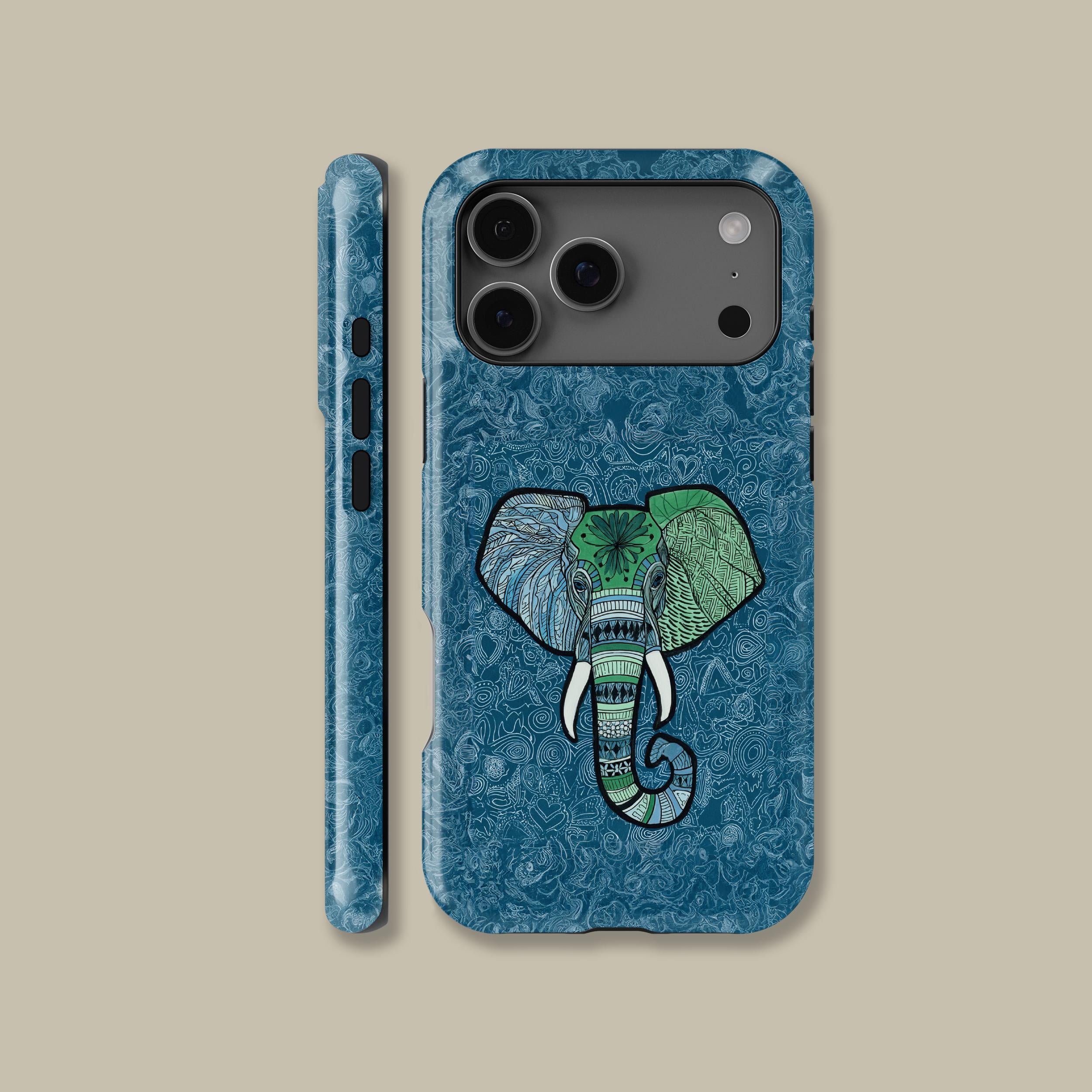 Bohemian Elephant Art MagSafe Case for iPhone Samsung Mandala Tribal ...