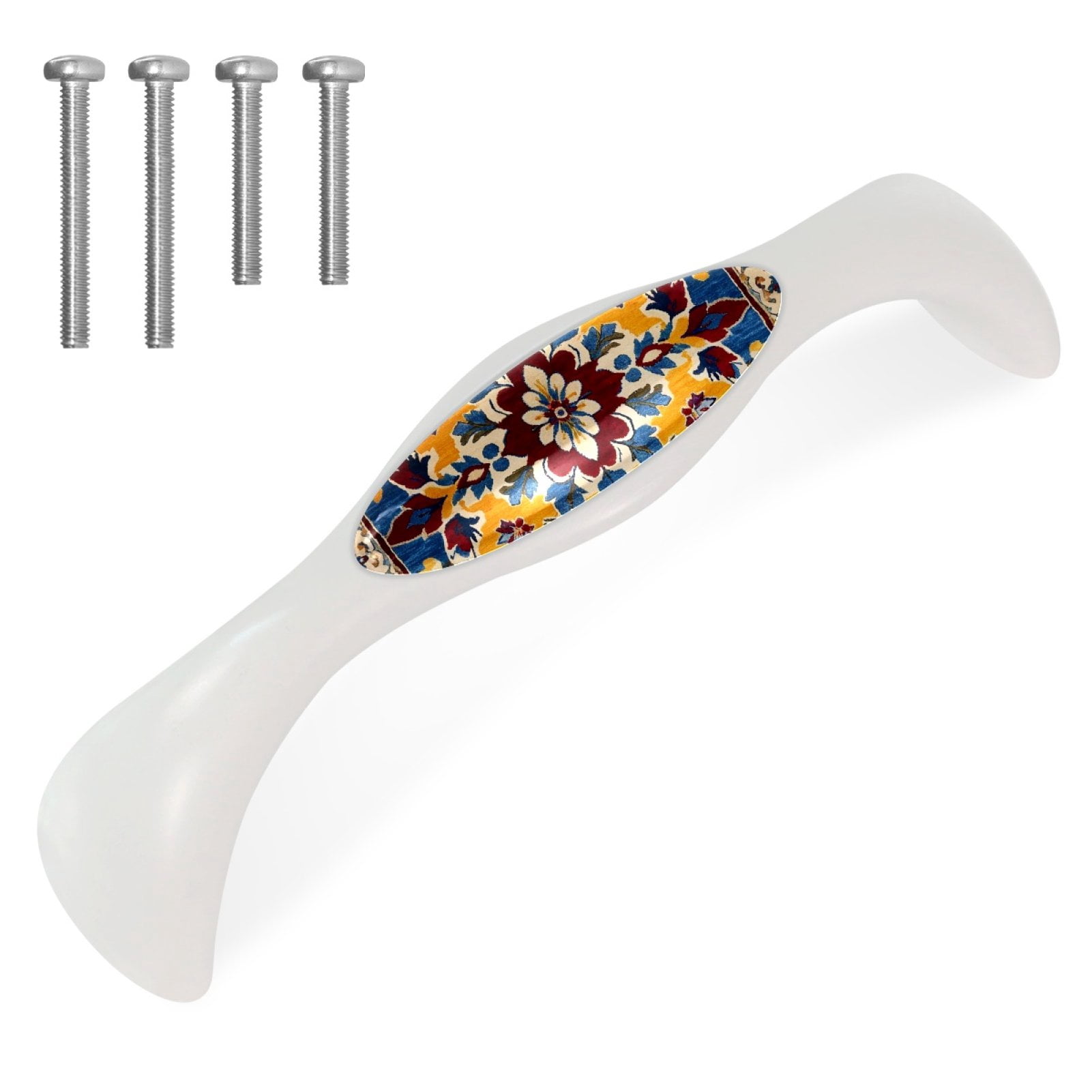 Bohemian Ethnic Floral Kitchen Cabinet Pull Knobs Drawer Hardware ...