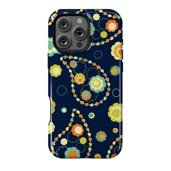 Bohemian Ethnic Floral Seamless Pattern Art iPhone Case 17 16 15 14 13 ...