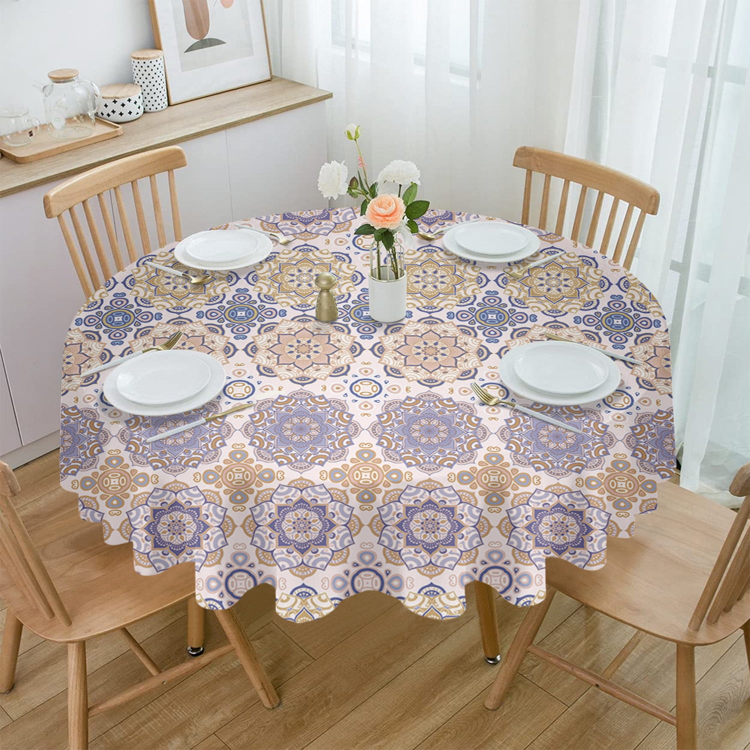 Bohemian Ethnic Pattern Retro Waterproof Tablecloth Tea Table ...