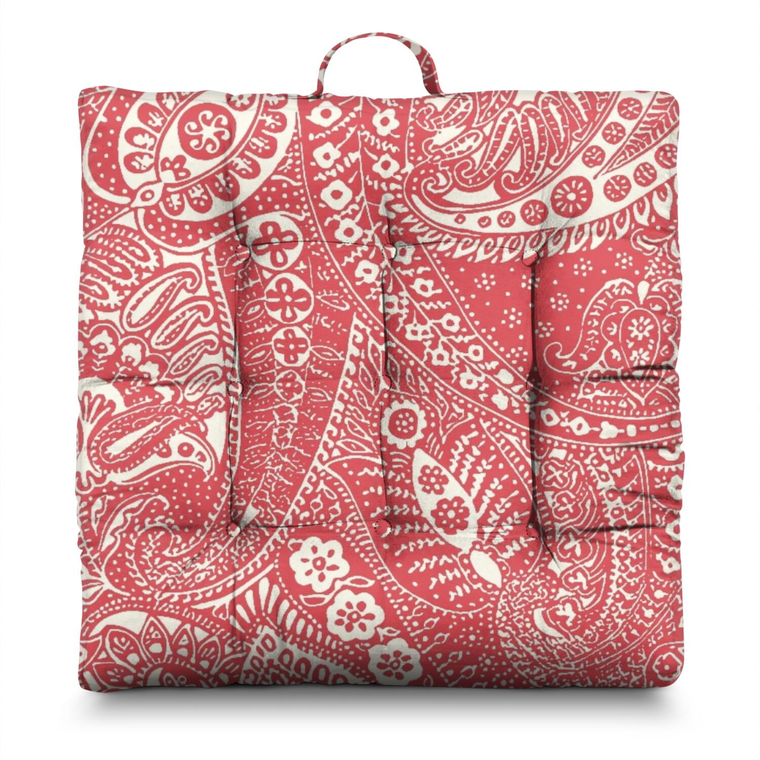 Bohemian Ethnic Rustic 24" Oversized Zabuton Floor Cushion - Colorful ...