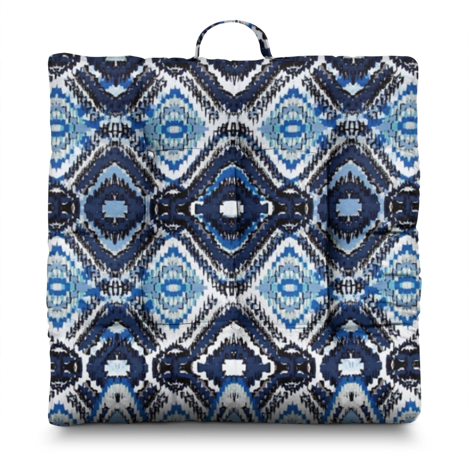 Bohemian Ethnic Rustic 24" Oversized Zabuton Floor Cushion - Colorful ...