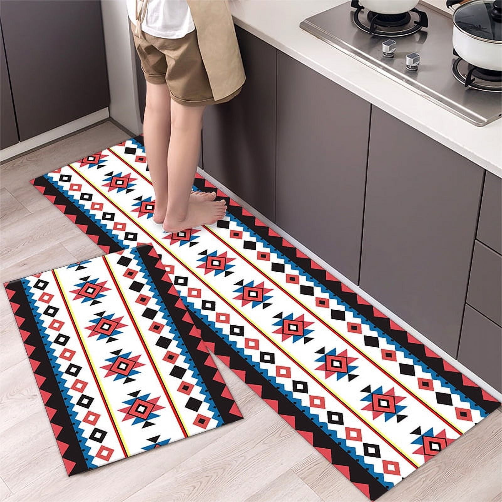 Bohemian Ethnic Style Kitchen Mat Entrance Doormat Decoration Living ...