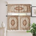 Bohemian Ethnic Style Pattern Curtain Tier and Valance Set 3 Piece ...