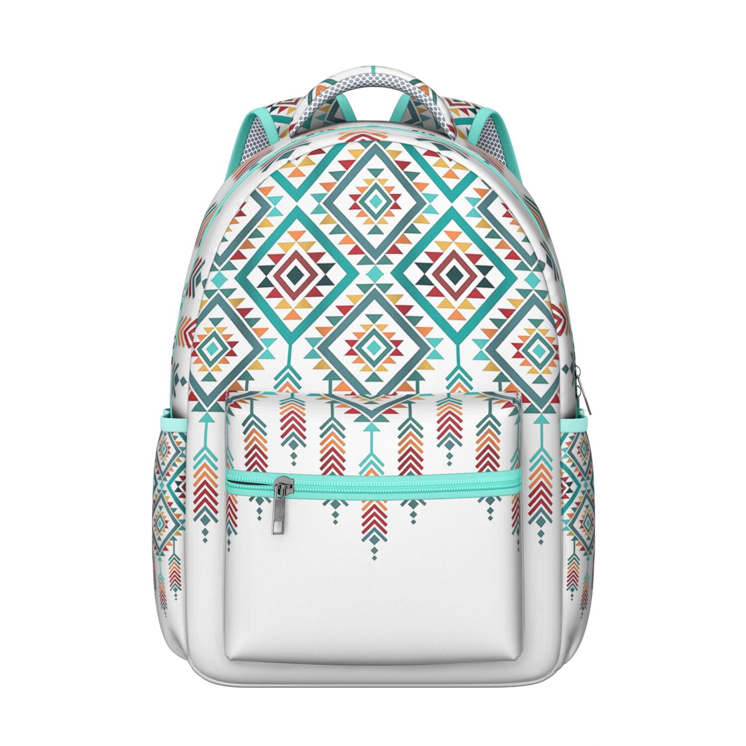 Bohemian Ethnic Tribal Vintage Backpack - Padded Back for Spinal ...