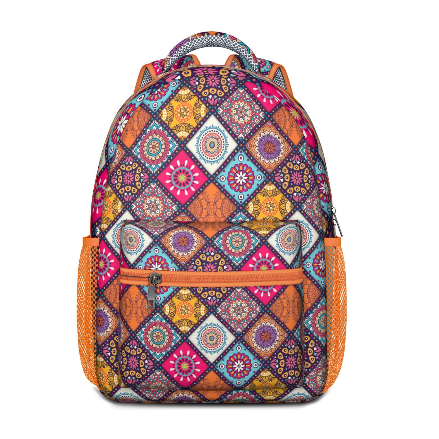 Bohemian Ethnic Waterproof Backpack for Students - Rustic Retro ...
