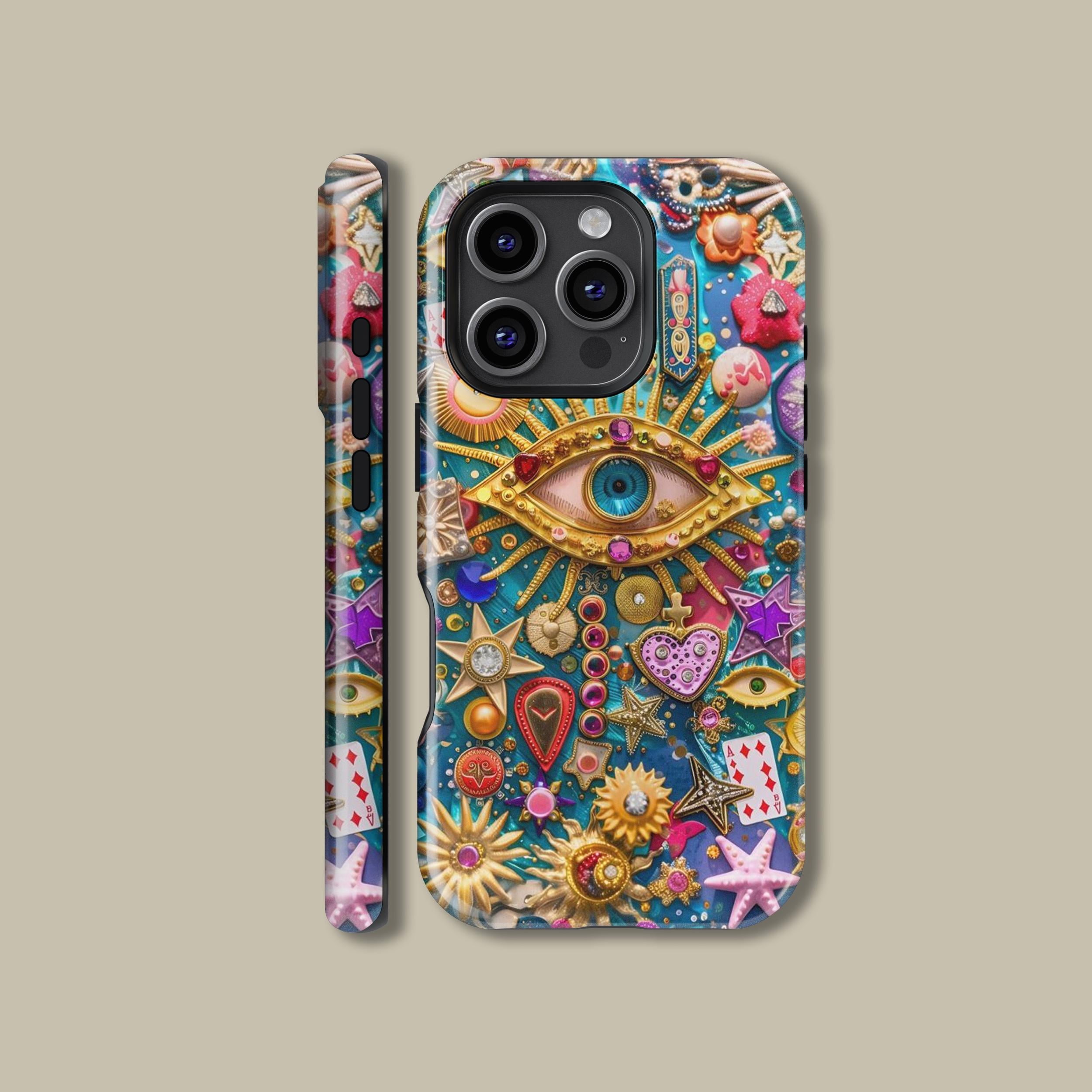 Bohemian Eye Pattern Case for iPhone Samsung Vintage Mystic - Walmart.com