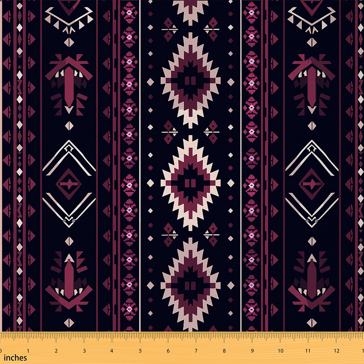 Bohemian Fabric By The Yard, Exotic Style Vintage Upholstery Fabric ...