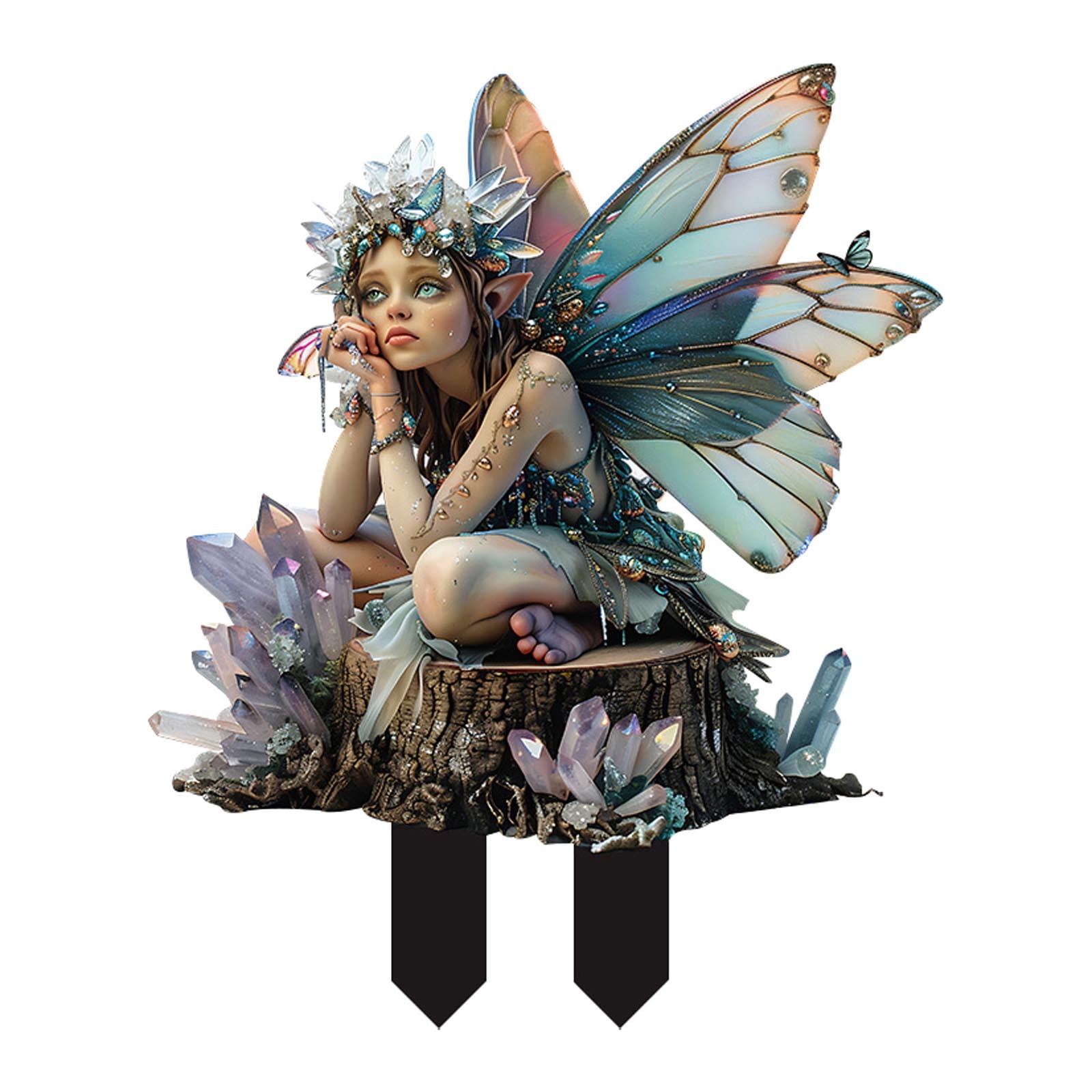 Bohemian Fairy Garden Flower Pot Decoration DIY Acrylic Ground Insert Figurines Accessories ...