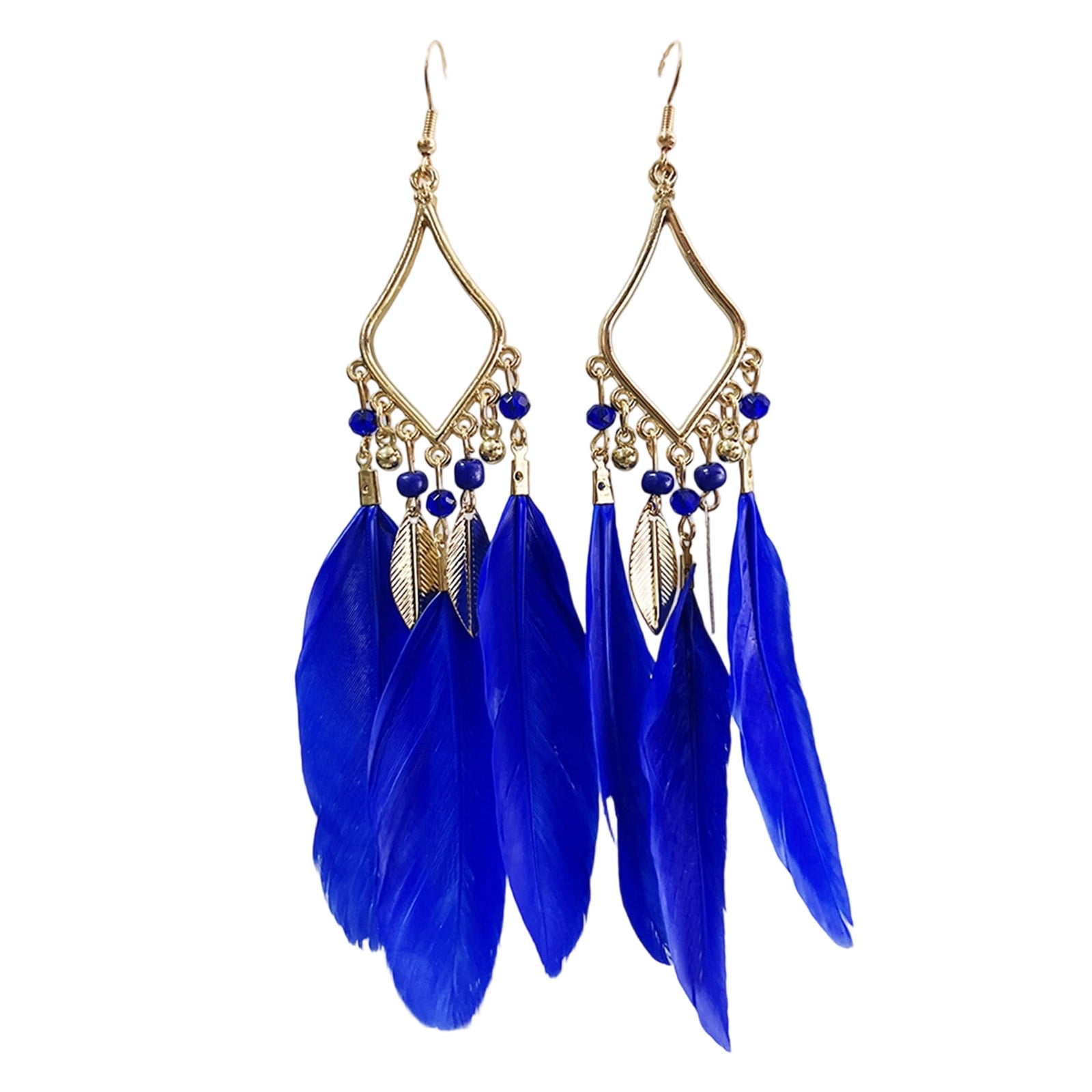 Bohemian Feathered Tassels Earrings Lightweight Allergy resistant ...
