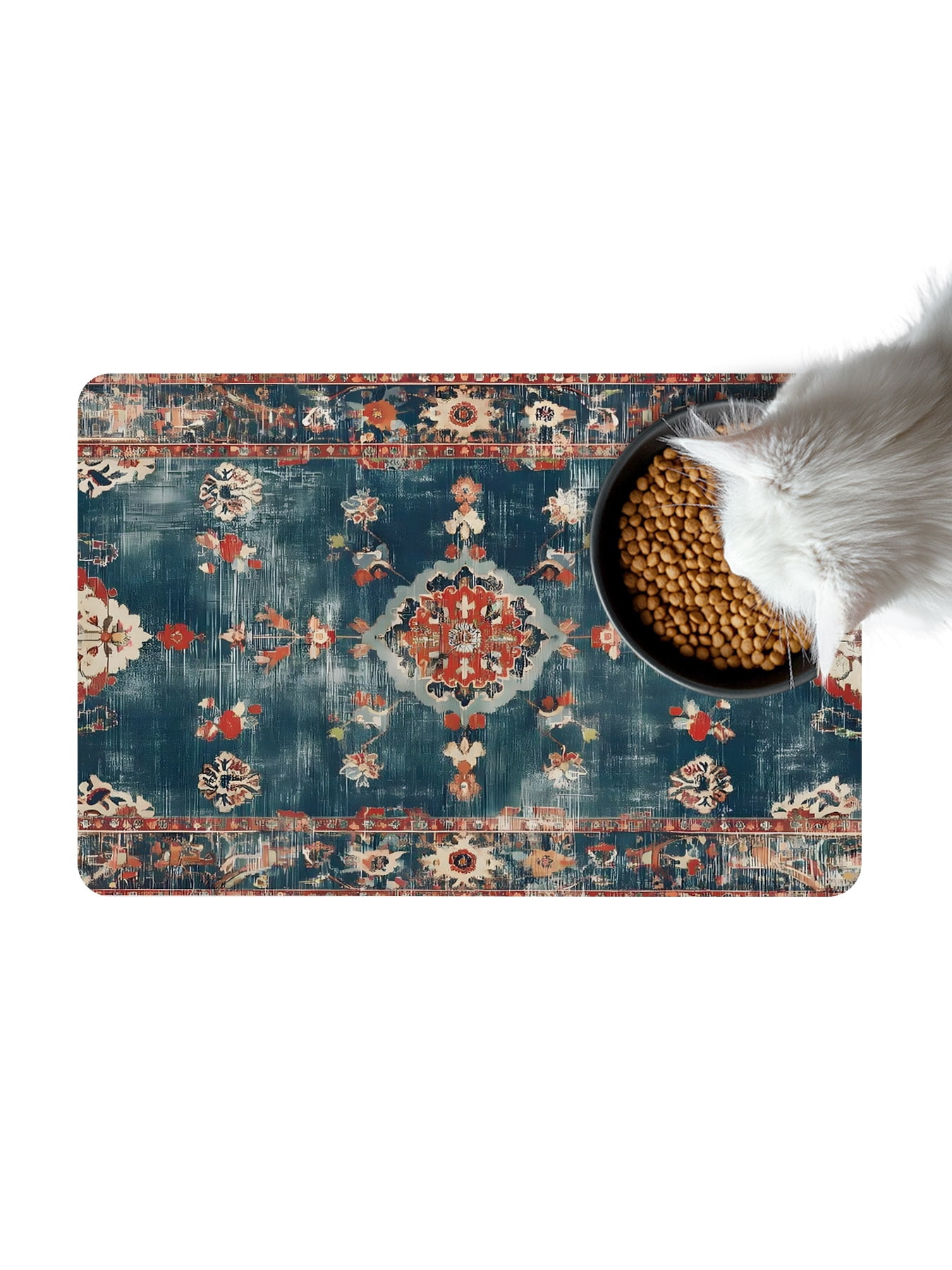 Bohemian Floral Doormat Non Slip Diatomaceous Earth Door Mat Absorbent ...
