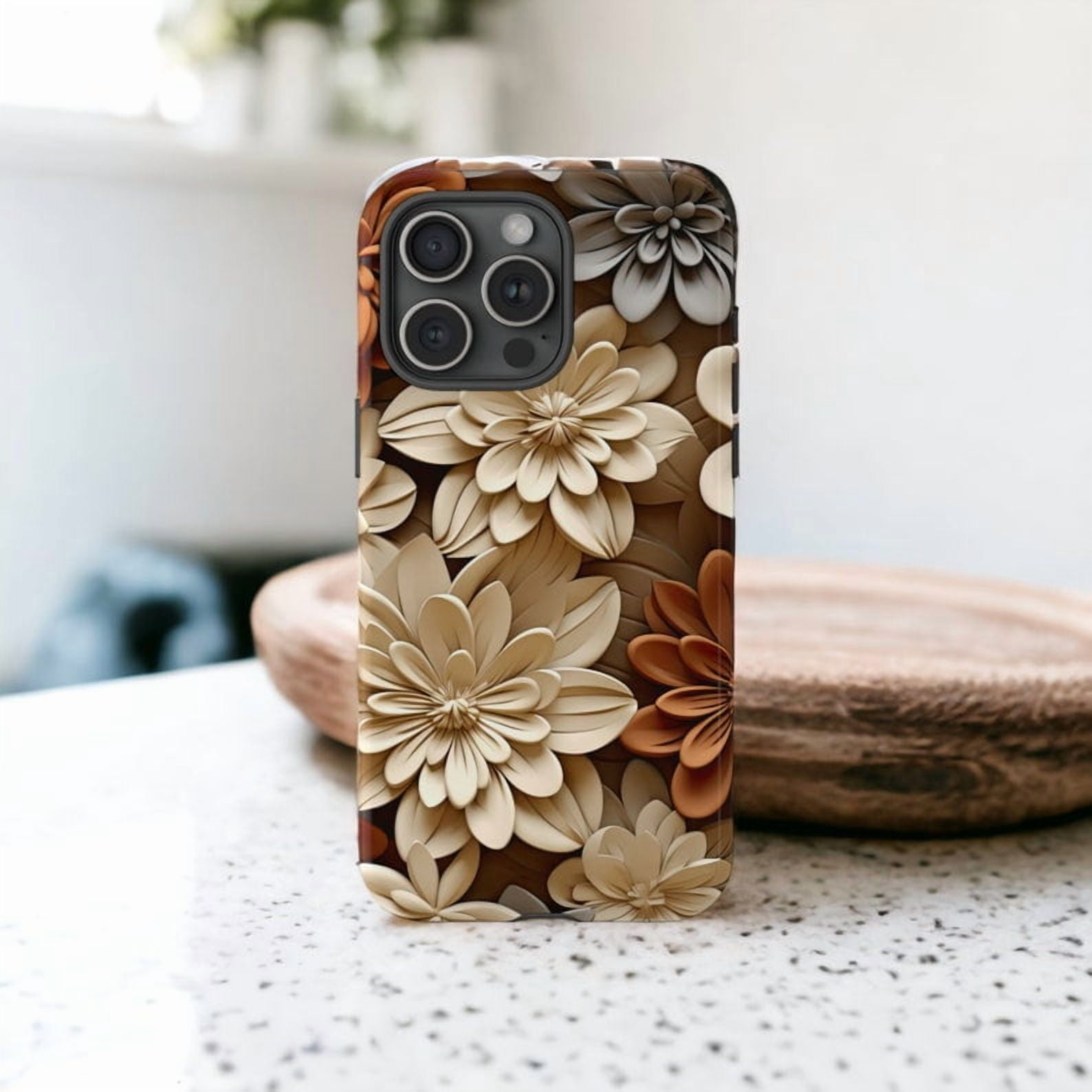 Bohemian Floral Pattern Phone Case for iPhone 11 12 13 14 15 16 Pro Max ...
