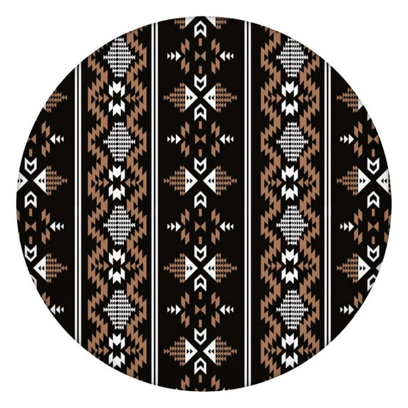 Bohemian Floral Pattern Round Fitted Tablecloth – Elastic Edge ...