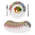 Bohemian Floral Round Placemats Set of 8 for Dinning Tables,Heat-proof ...